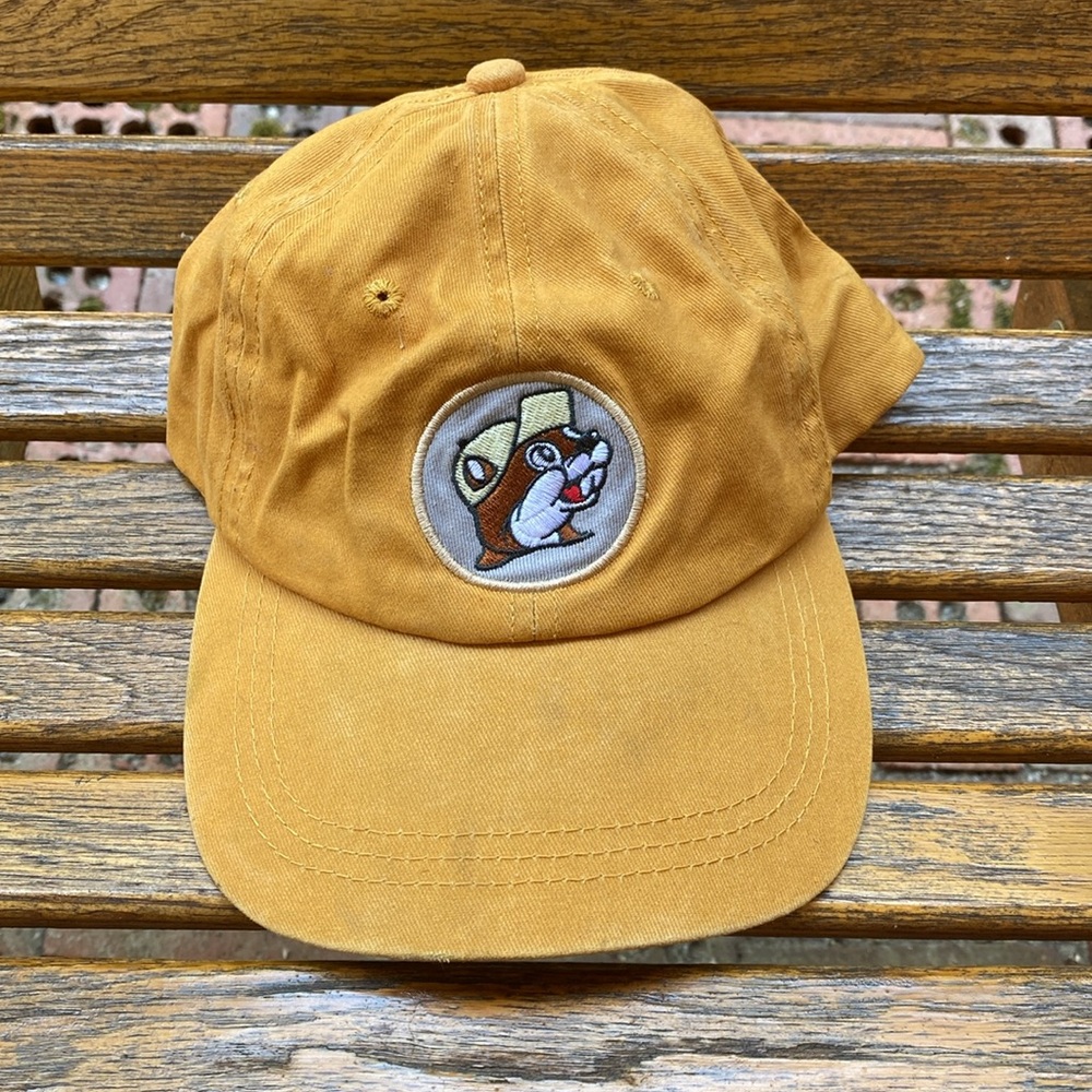 Buc-Ee’s Yellow Patch Hat Full 6 Panel Adjustable Lea… - Gem